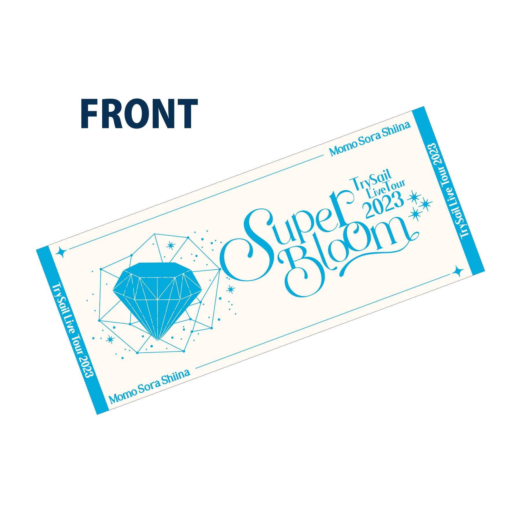 TrySail Live Tour 2023 "SuperBloom" ジャガードフェイスタオル – ミュージックレインモール